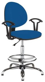 Nowy Styl  Pracovní židle Smarty s kluzáky, modrá