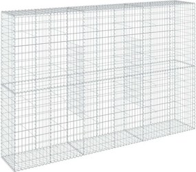 Gabionový koš s víkem 300 x 50 x 200 cm pozinkované železo 3295168