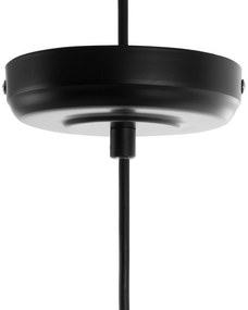 Černá závěsná lampa LIRI Beliani