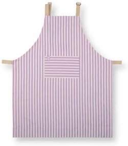 Pip Studio Stripes Lilac kuchyňská zástěra 72x89,5cm, lila (Bavlněná kuchyňská zástěra)