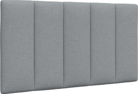 Rám postele bez matrace Hanko světle šedá 80 x 200 cm textil 3310349