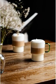 Zelené skleněné hrnky v sadě 2 ks na cappuccino 350 ml Livio – Vialli Design