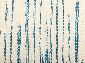 Sada 2 bavlněných polštářů 45 x 45 cm béžové/ modré RIVINA Beliani