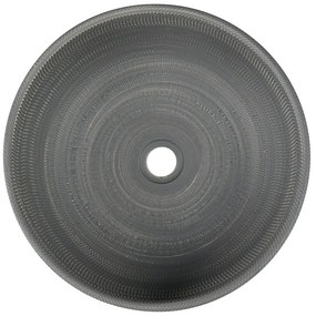Sapho, PRIORI keramické umyvadlo, průměr 41 cm, 15 cm, barva šedá se vzorem, PI024