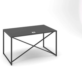 Psací stůl Lenza PROX 138/80 Dekor stolové desky: černý grafit, Barva podnože: černá