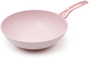 WOK pánev Bisetti Stonerose Rose Riccardo, ø 28 cm