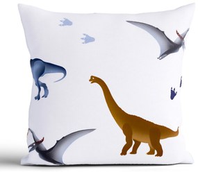 MK Lůžkoviny Bavlněný povlak na polštář Renforcé 40 x 40 cm - Dinosauři