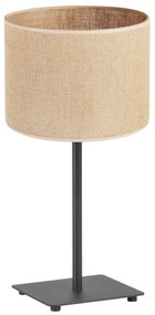 Stolní lampa Juta, 1x jutové stínítko, (výběr ze 2 barev konstrukce), n