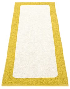 Oboustranný vinylový koberec Pappelina ILDA Mustard/Vanilla velikost: 70x180cm