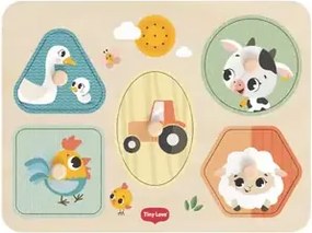 Tiny Love Puzzle se zvuky dřevěné Farmers Funday / od 12 měsíců