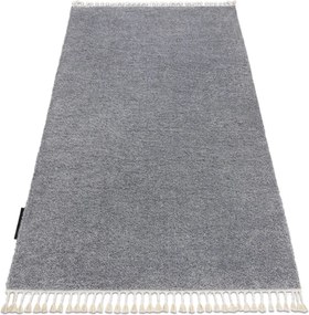 Dywany Łuszczów, Kusový koberec Berber 9000 light grey, 80x150, šedá, obývací pokoj