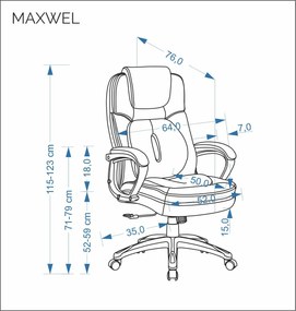 Kancelářské křeslo Maxwel černé