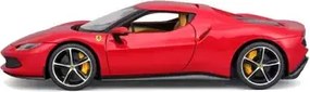 Bburago RACE+PLAY Ferrari 296 GTB červená / 1:18 / od 3 let