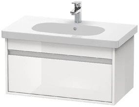 Duravit Ketho - Umyvadlová skříňka 41x80x46 cm, 1 zásuvka, lesklá bílá KT666702222
