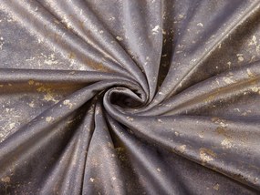 Biante Sametový čtvercový ubrus Isabela IBL-002 Gold Design šedý 50x50 cm