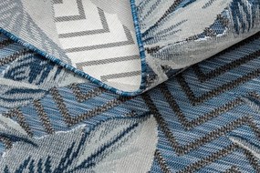 Dywany Łuszczów, Kusový koberec Botanic 65242 Feathers navy – na ven i na doma, 157x220, modrá, chodba / předsíň