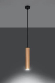 Lustr SOLLUX Lino GU10 1x40W bez zdroje SL.0636 přírodní dřevo