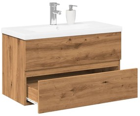 Skříňka se zápustným umyvadlem dub artisan 3328924