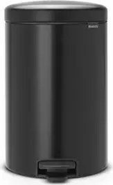 Brabantia Newicon Pedálový odpadkový koš 20 L černý matný / průměr 29