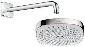 Hansgrohe Croma Select E 180 hlavová sprcha s připojením, bílá chrom 26524400 + 27446000