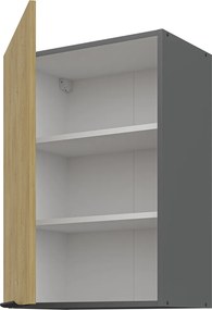 CREMONA ac | horní skříňka 50 G-72 1F policová | 50 cm | antracit/cremona