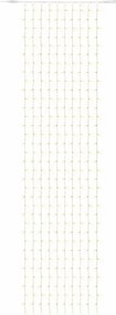 Easy Fix LED světelný závěs venkovní, 100 × 1200 cm, teple bílá s FLASH, 1200 diod, bílý kabel, IP67, prodlužovací