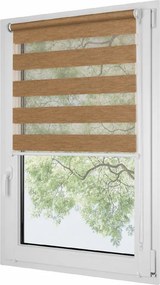 Roleta Den a Noc neinvazivní Premium Čokoláda 92x150 cm