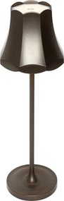 Retro stolní lampa tmavě bronzová dobíjecí IP44 - Granny
