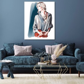 Gario Obraz na plátně Krásná blondýnka Módní žena - Irina Sadykova Rozměry: 40 x 60 cm