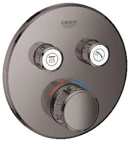 Grohe Grohtherm SmartControl - Termostatická sprchová baterie pod omítku, 2 ventily, Hard Graphite 29119A00