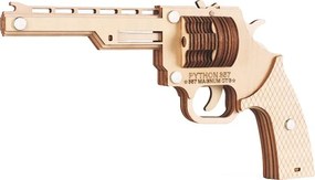 Dřevěné 3D puzzle Woodcraft Zbraň na gumičky Revolver