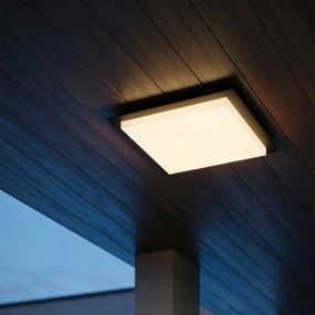 Moderní stropní svítidlo černé čtvercové vč. LED IP44 - Lys