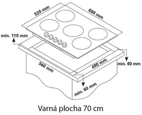 Guzzanti GZ8210 Plynová varná deska