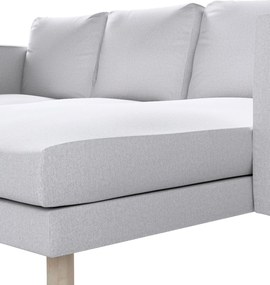 Potah na pohovku IKEA Norsborg 3-místná se šezlongem barva šedá látka pletený vzor
