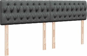 Box spring postel s matrací tmavě šedá 180x200 cm textil 3287543