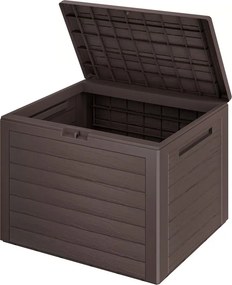 Úložný box WOODEBOX, 190L, 78x44x55cm, tmavě hnědá Prosperplast