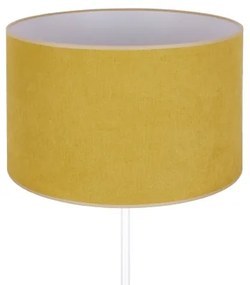 Duolla - Stolní lampa BRISTOL 1xE14/15W/230V pr. 17,5 cm žlutá/bílá