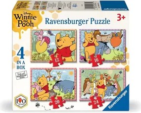 RAVENSBURGER Puzzle Medvídek Pú 4v1 / 12+16+20+24 dílků