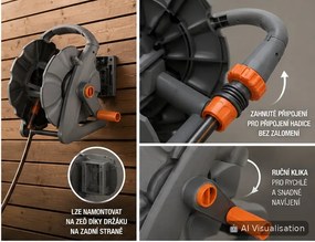 ASIST smart garden AR4NM-20 Naviják na hadici 20 m