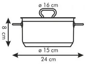 Tescoma Kastrol s poklicí HOME PROFI, 16 cm