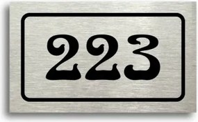 ACCEPT Číslo na dveře - typ 11 (50x30mm) - bílá tabulka - barevný tisk