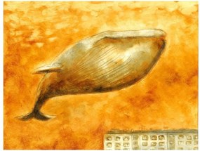 Martina Trchová | Velryba Rám: Černý, Velikost: 20 x 30 cm