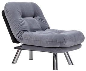 Rozkládací křeslo Misa Small Solo - Grey