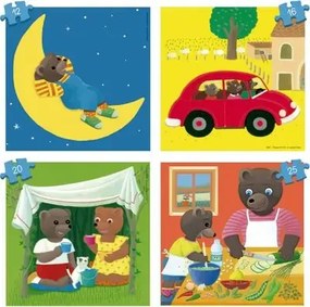 EDUCA Puzzle Petit Ours Brun 4v1 / (12  16  20  25 dílků) / od 5 let