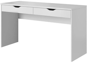 Psací stůl MATE | 138,2 cm  | se zásuvkami | bílá mat