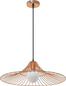 Toolight - Stropní závěsná lampa 1xE27 APP483-1CP, růžové zlato, OSW-00907