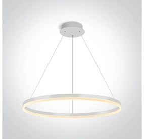 ONE Light 63144B/W/W závěsné LED svítidlo, bílé, 60W, 3000K, ø80cm, IP20