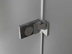 Mexen Lunar-F Duo, skládací sprchový kout 100 x 80 cm, 8mm čiré sklo, chromový profil, 836-100L-080P-01-00