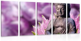 5-dílný obraz klidný Budha Varianta: 200x100