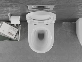Mexen Lena Rimless závěsné WC se sedátkem s pomalým zavíráním, bílá - 30220200